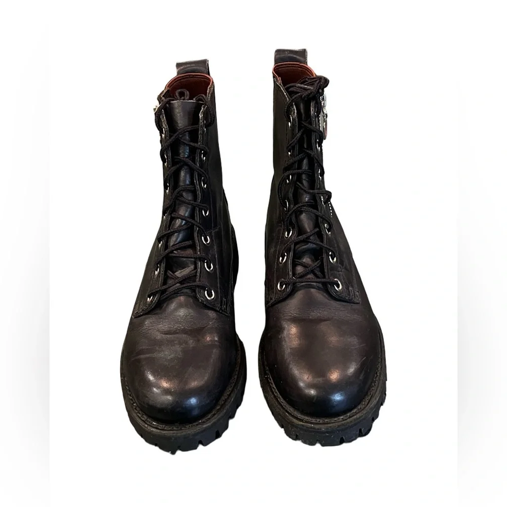 Red Wing Shoes | Shoes | Vtg Red Wing 668 Black Leather Vibram Sole ...